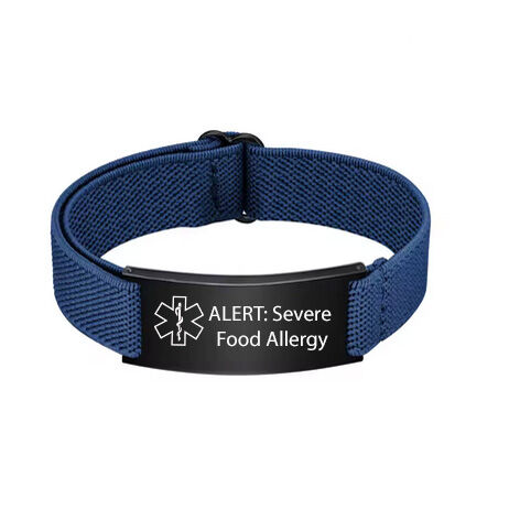 Food Allergy Alert Braided Rope Bracelet | Stylish & Practical Allergy ...